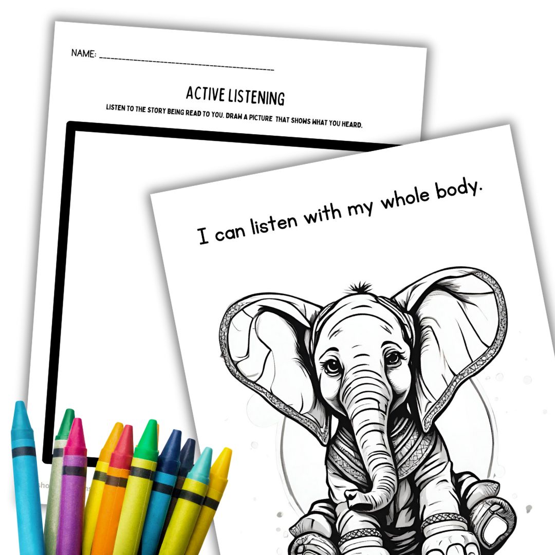 Active Listening Lesson Plan and Printables for K-2 – The Counseling ...