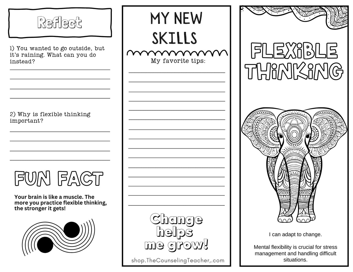 Executive Functioning Brochures Middle School – The Counseling Teacher ...
