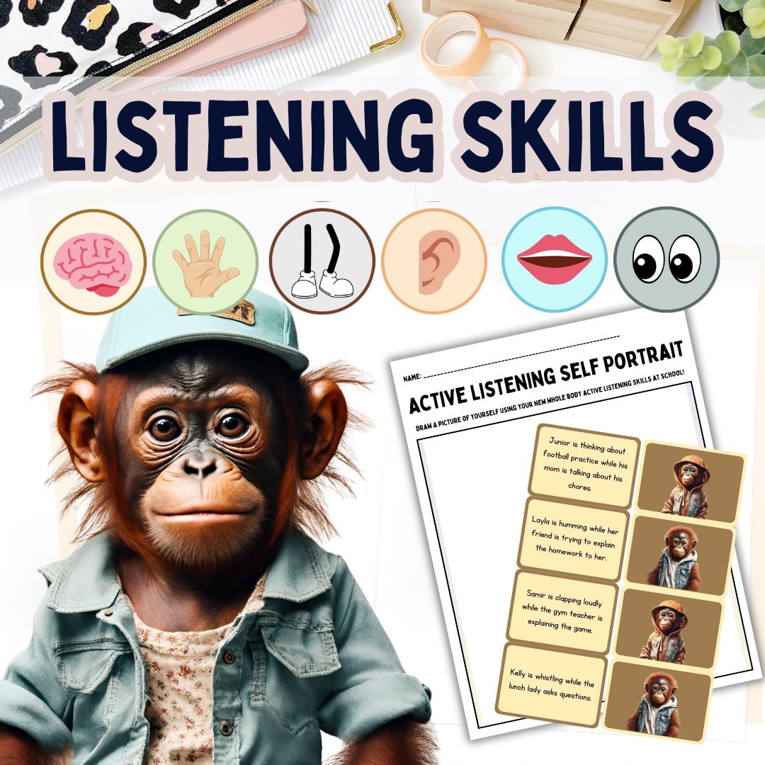Whole Body Listening Lesson Plan and Activities for K-2 – The ...