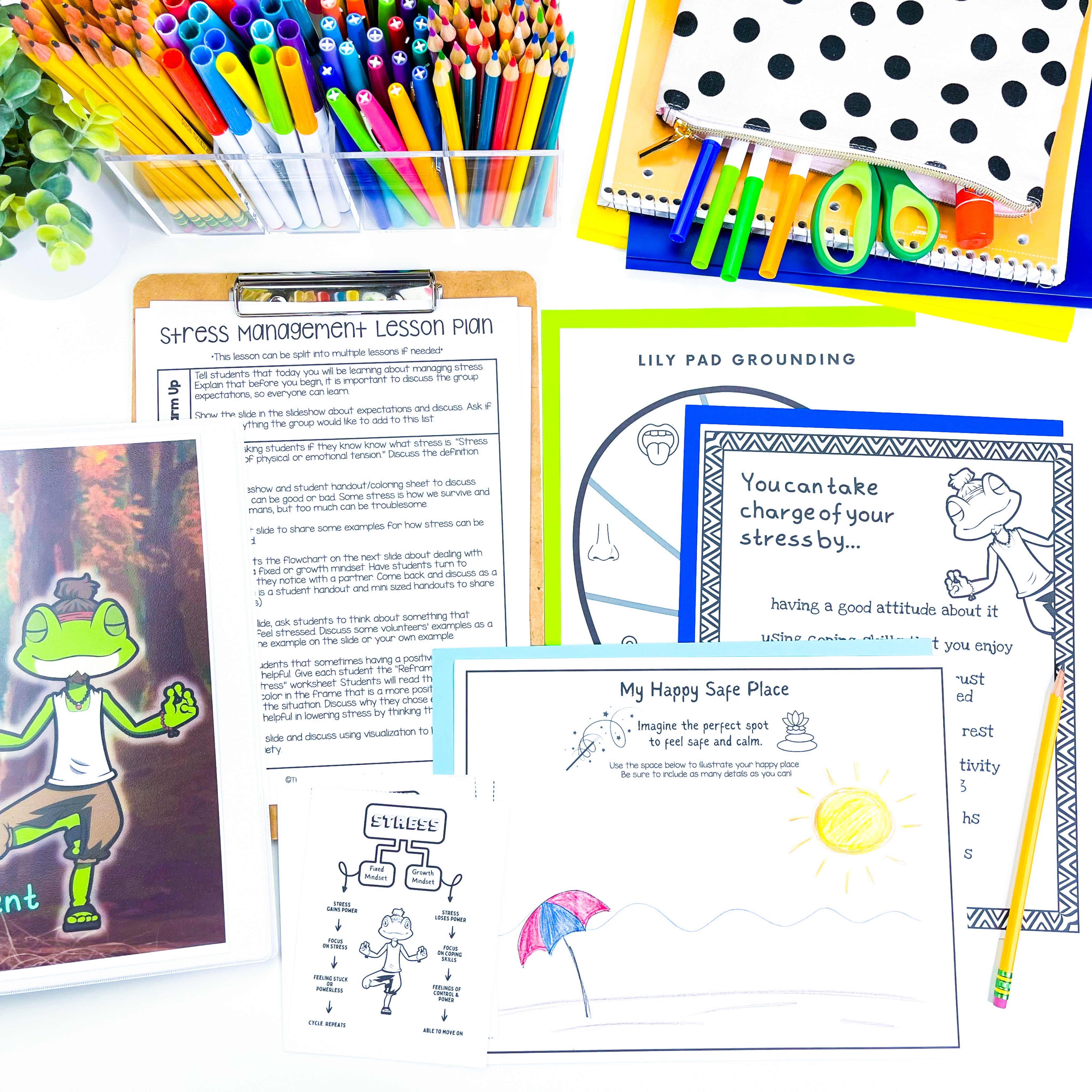 Stress Management Lesson Plan and Activities – The Counseling Teacher ...