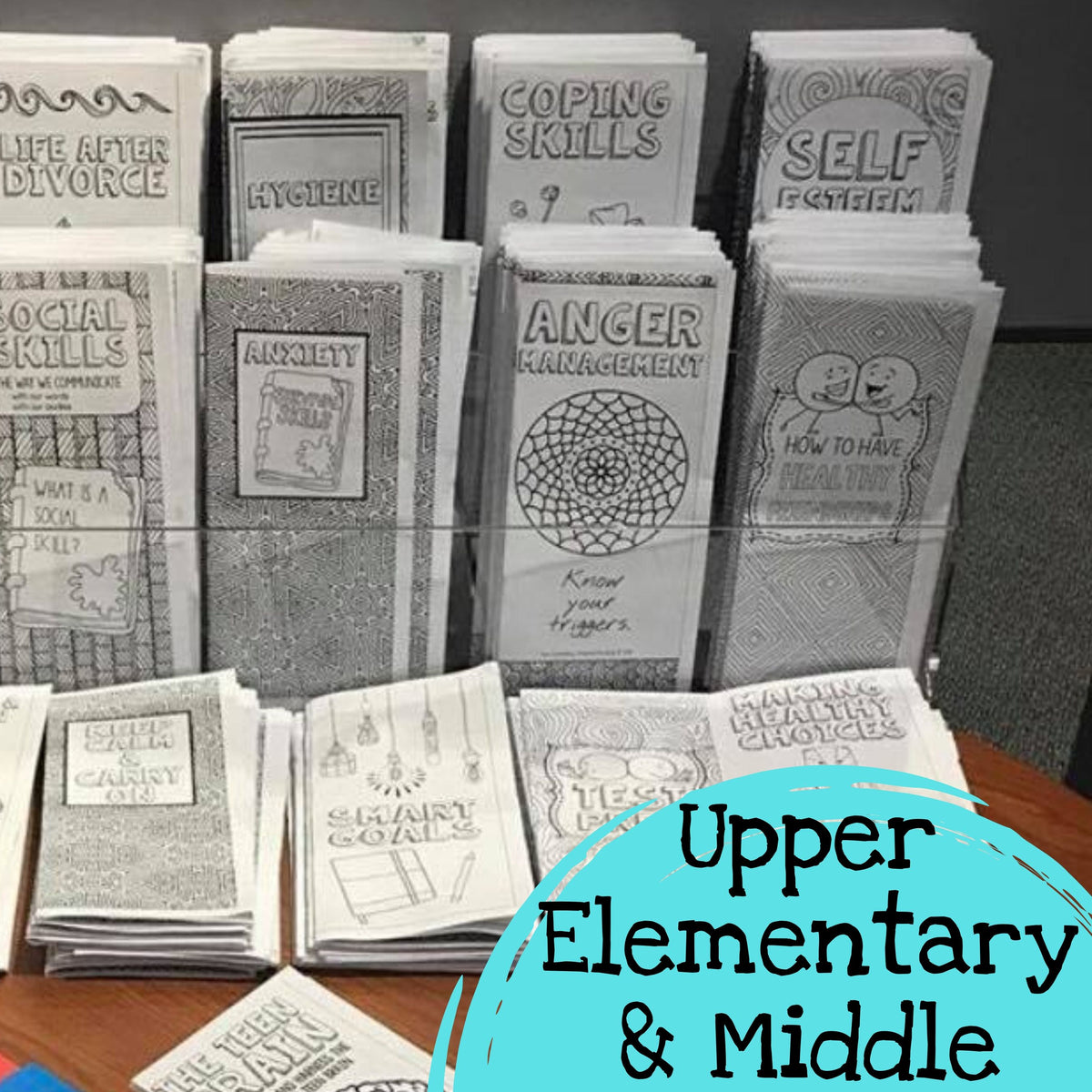 SEL brochure bundle including lower & upper elementary and middle scho ...