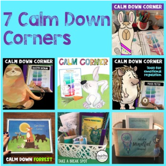 Calm Down Corner Variety Kit with 7 themes – The Counseling Teacher Brandy