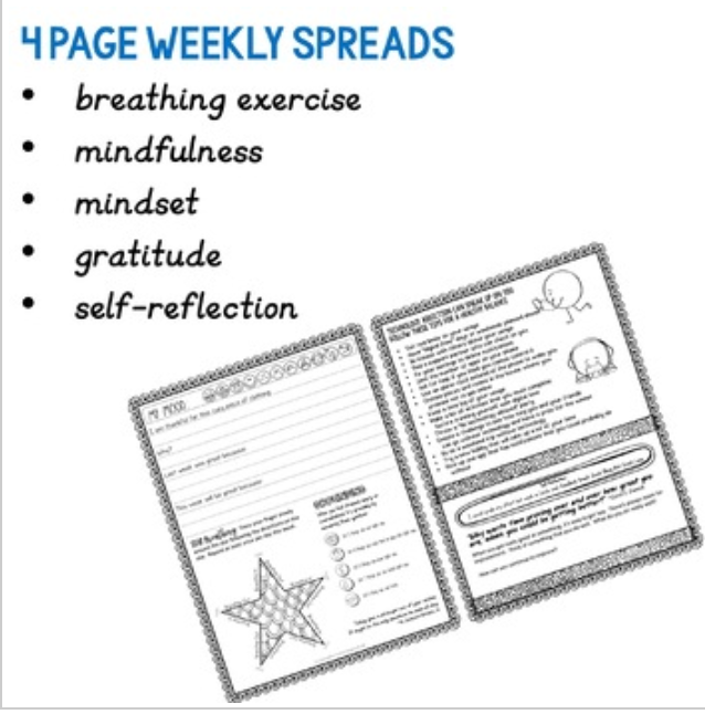 Year Long Mindfulness and Growth Mindset Journal for Teens (digital fi ...