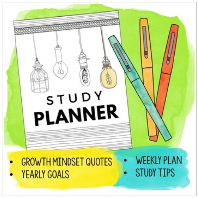 Student Planner with Study Strategies – The Counseling Teacher Brandy