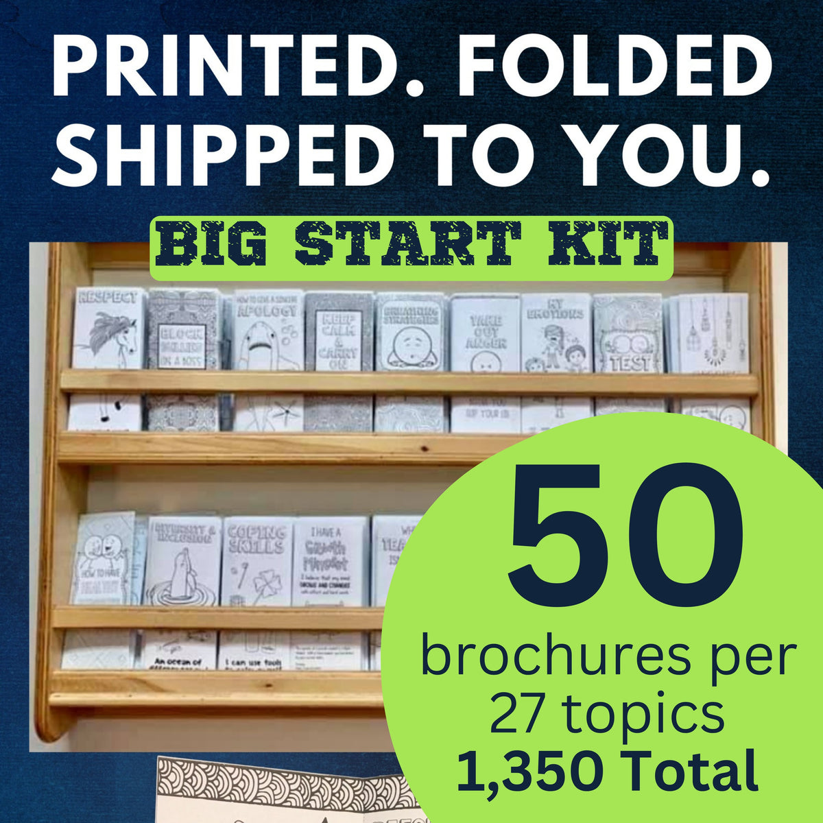 Printed Folded & Shipped Social Emotional Brochures Upper Elementary 5 ...