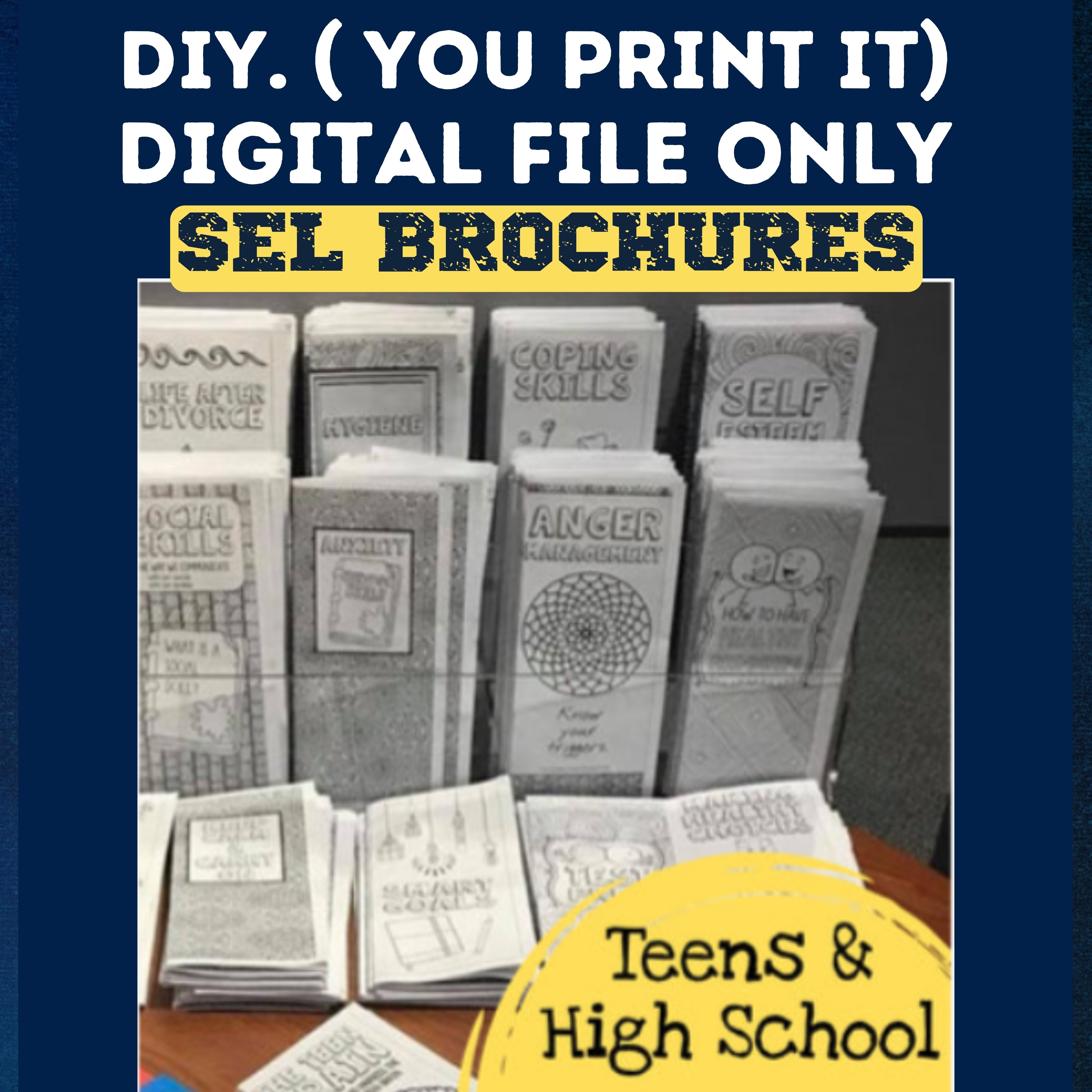 Social Emotional Support Brochures For Teen Students – The Counseling ...