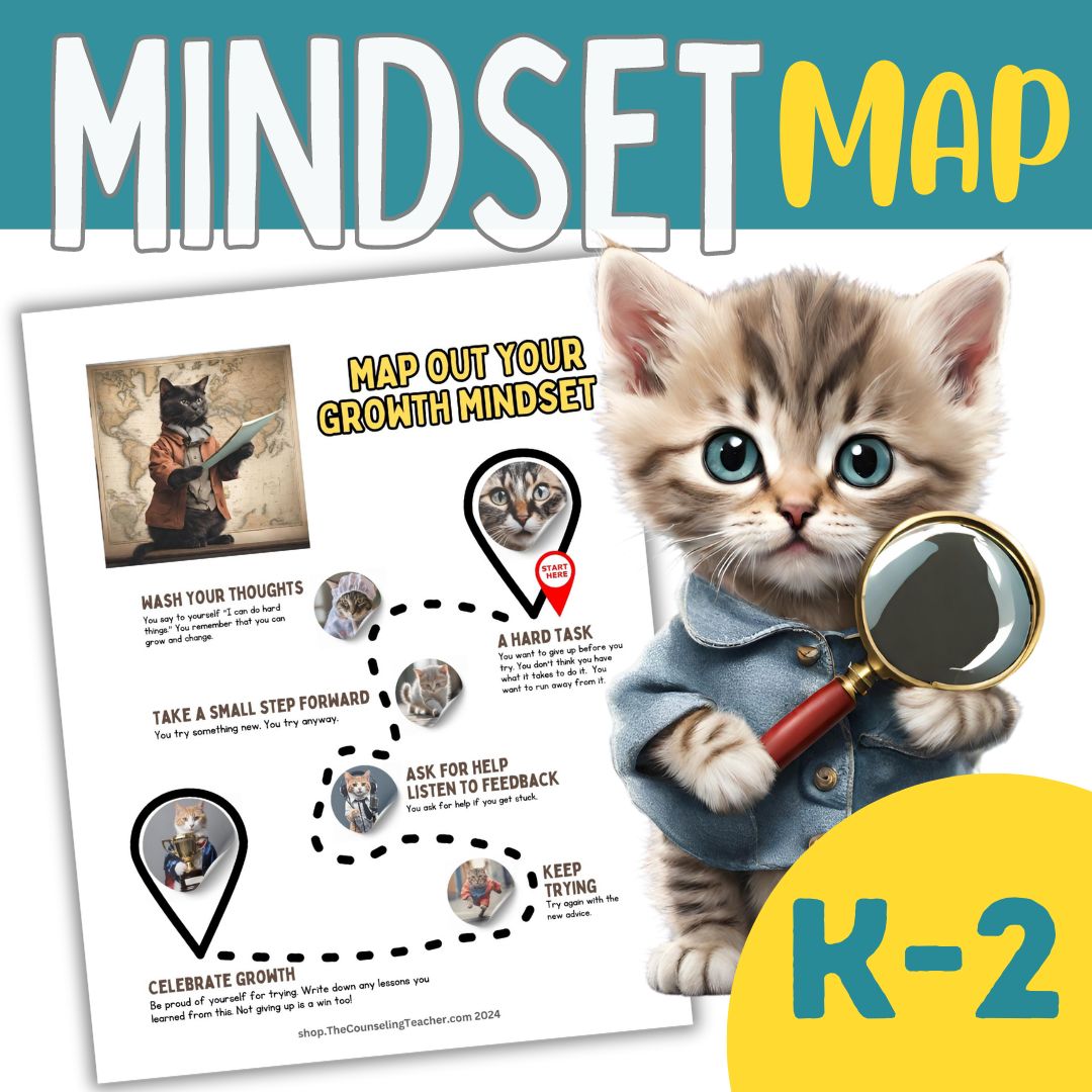 Growth Mindset Map and Lesson Plan – The Counseling Teacher Brandy