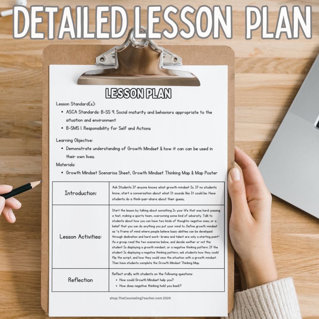 Growth Mindset Map and Lesson Plan – The Counseling Teacher Brandy