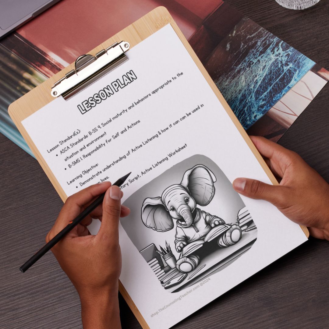 Active Listening Lesson Plan and Printables for K-2 – The Counseling ...