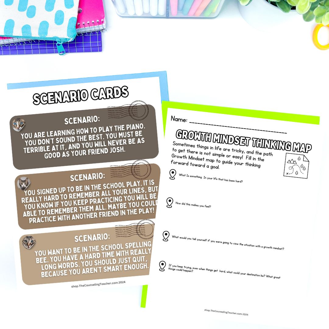 Growth Mindset Map and Lesson Plan – The Counseling Teacher Brandy