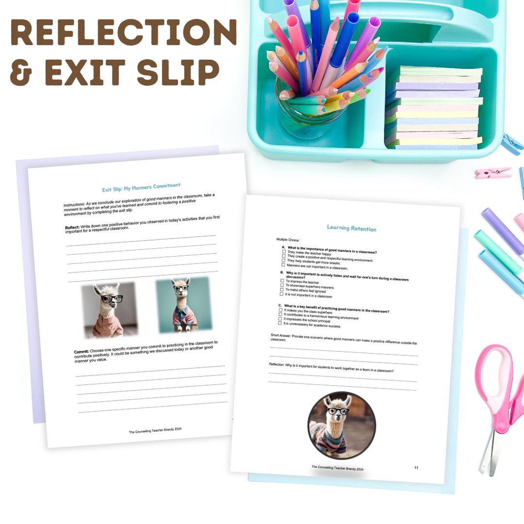 Good Manners K-2 Lesson and Activities – The Counseling Teacher Brandy