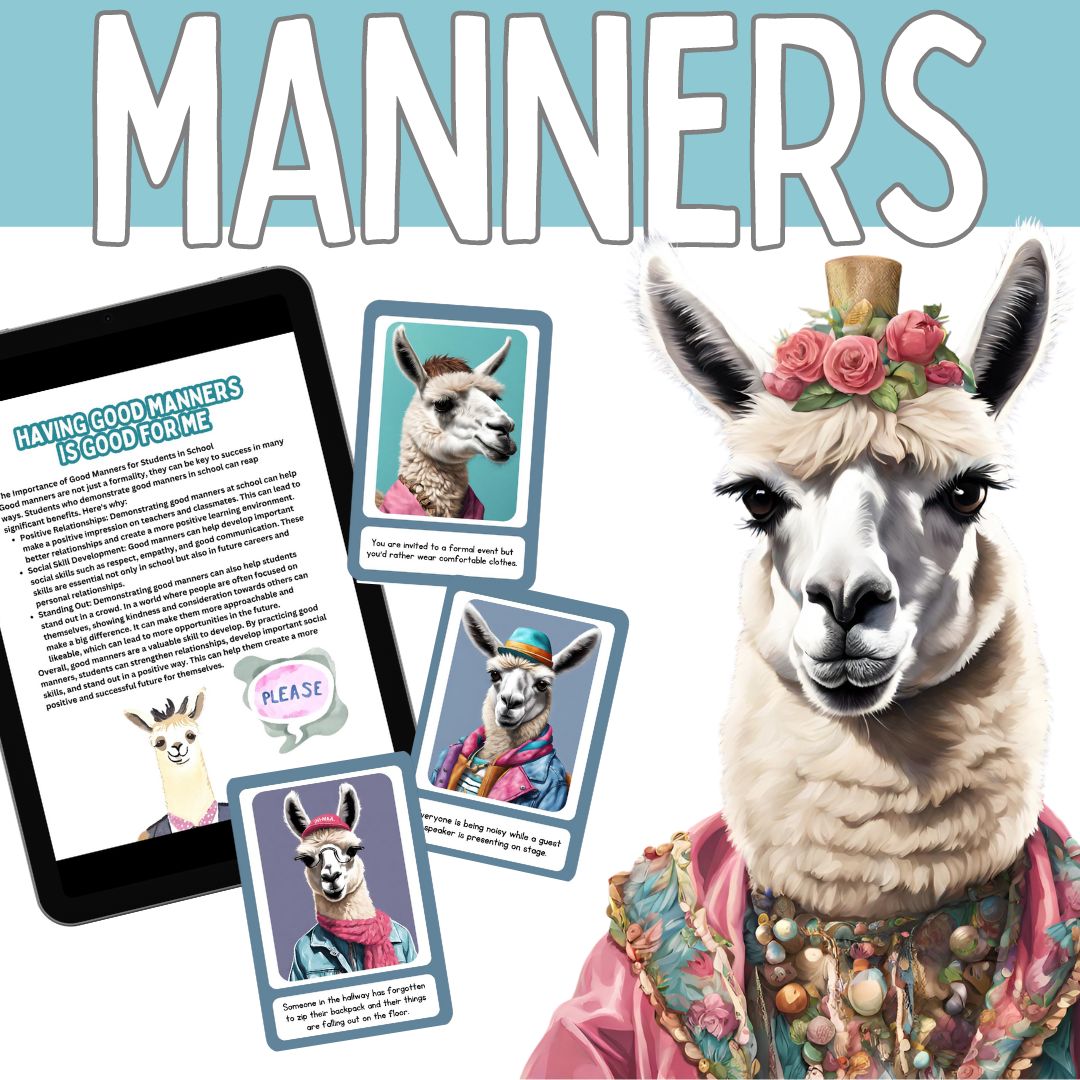 Good Manners Lesson Plan and Activities Upper Elementary and Middle Sc ...