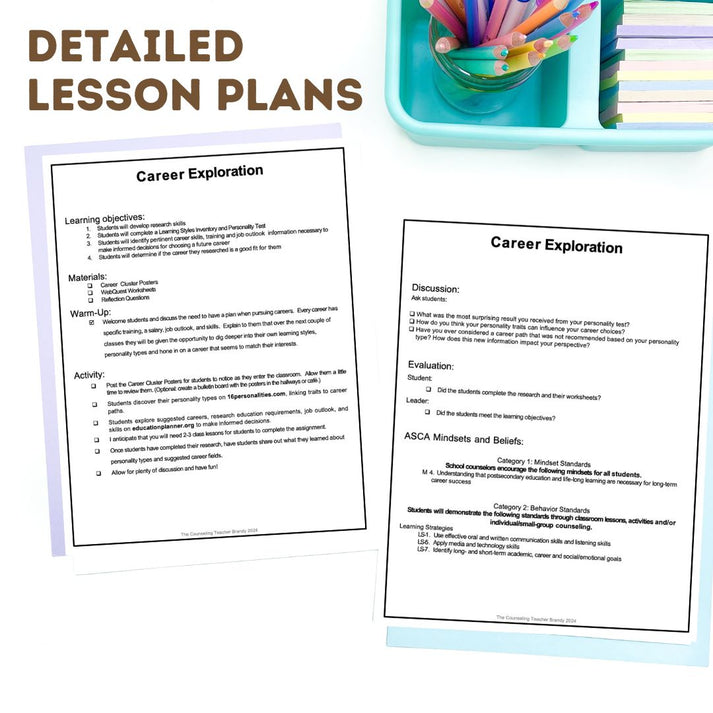 Career Exploration Activity for Middle School – The Counseling Teacher ...