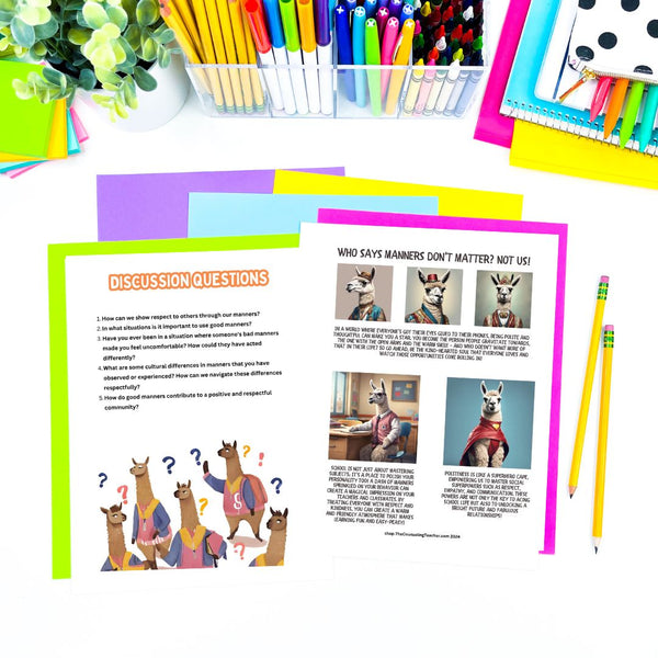 Good Manners Lesson Plan and Activities Upper Elementary and Middle Sc ...