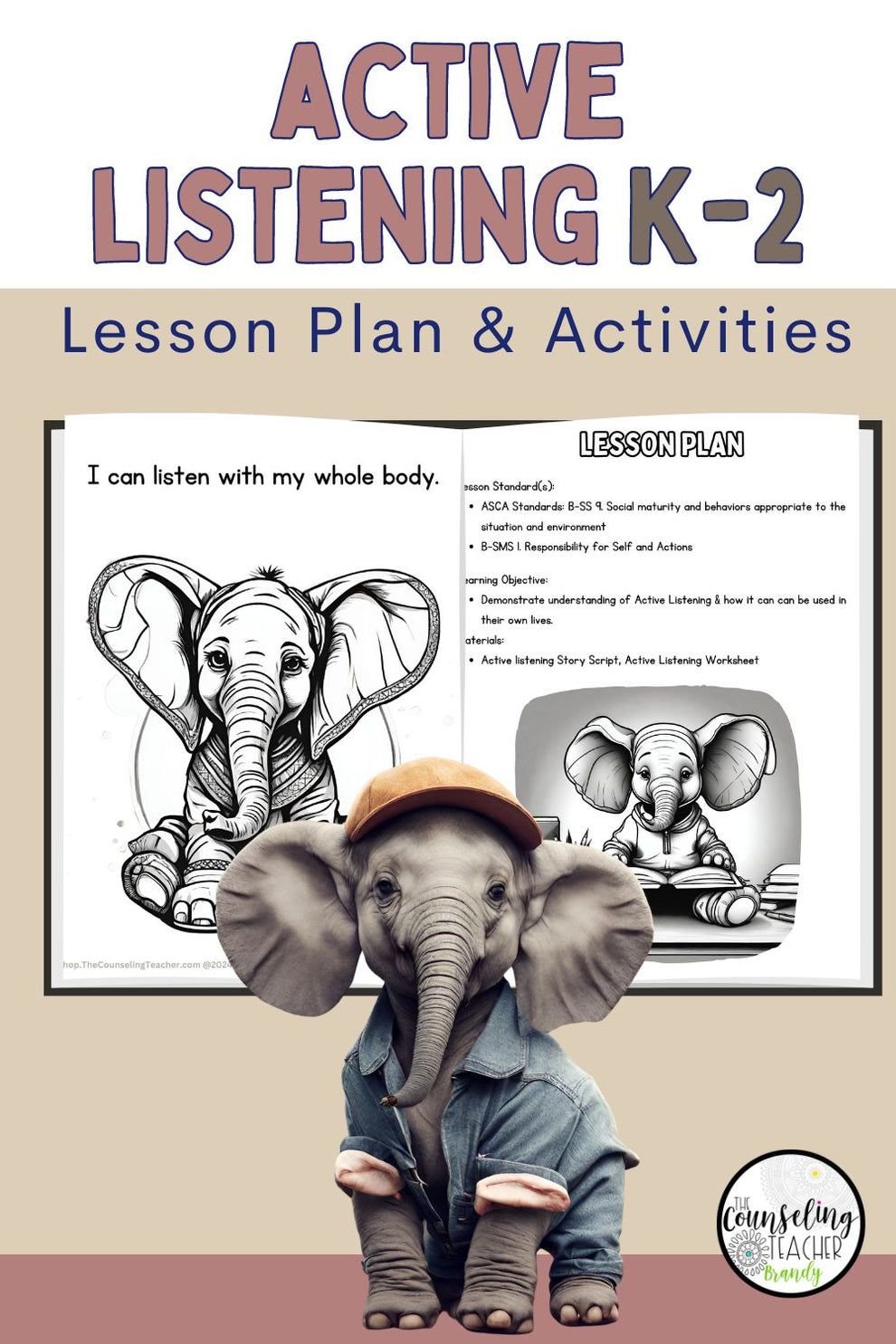 Active Listening Lesson Plan and Printables for K-2 – The Counseling ...