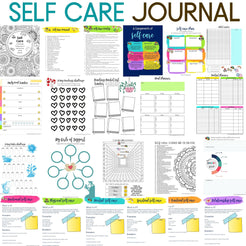 Self Care for Teachers with a Journal, Trackers, Challenges and Bullet ...