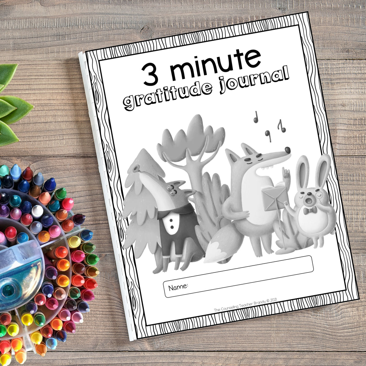 3 Minute Daily Gratitude Journal for Kids – The Counseling Teacher Brandy