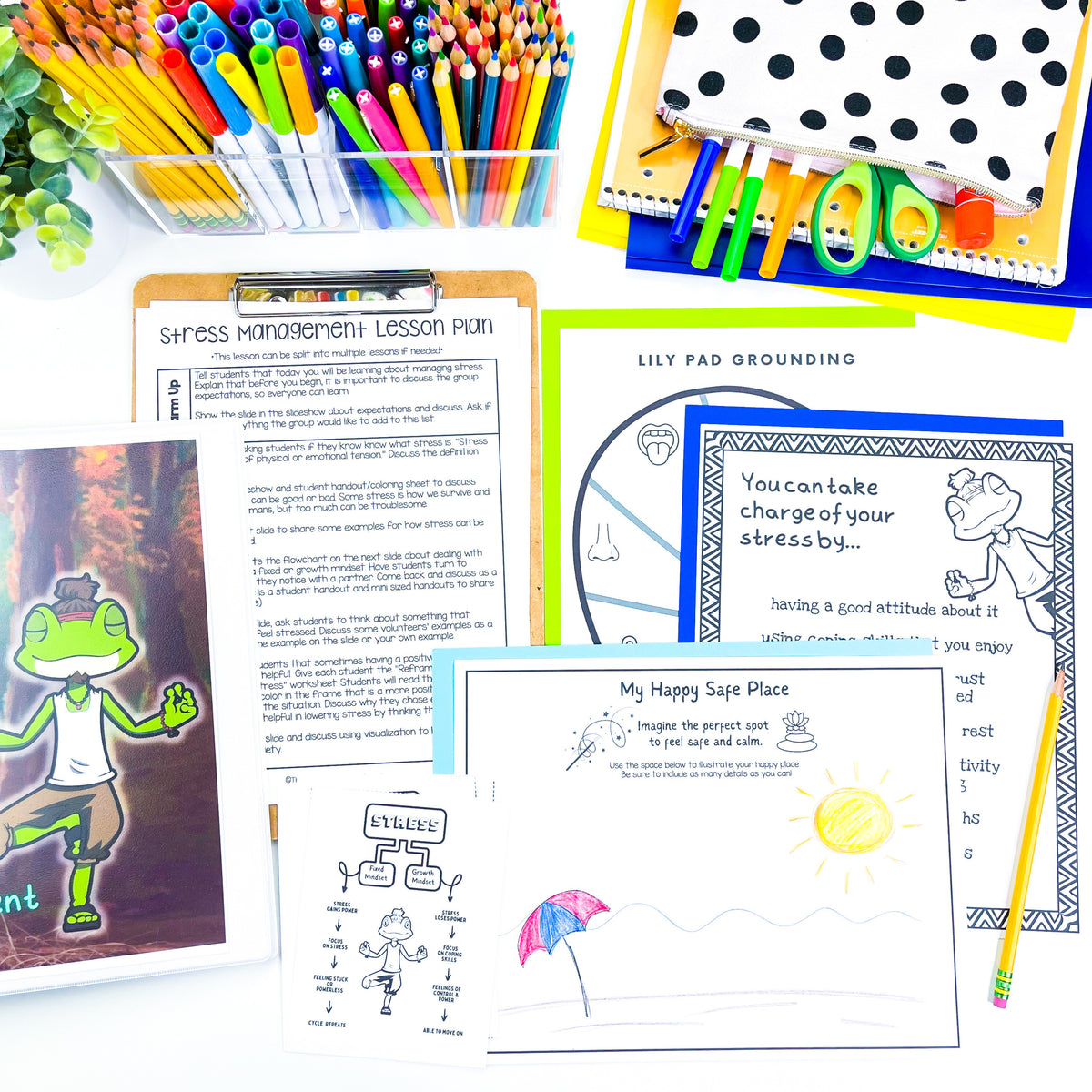 Stress Management Lesson Plan and Activities – The Counseling Teacher ...