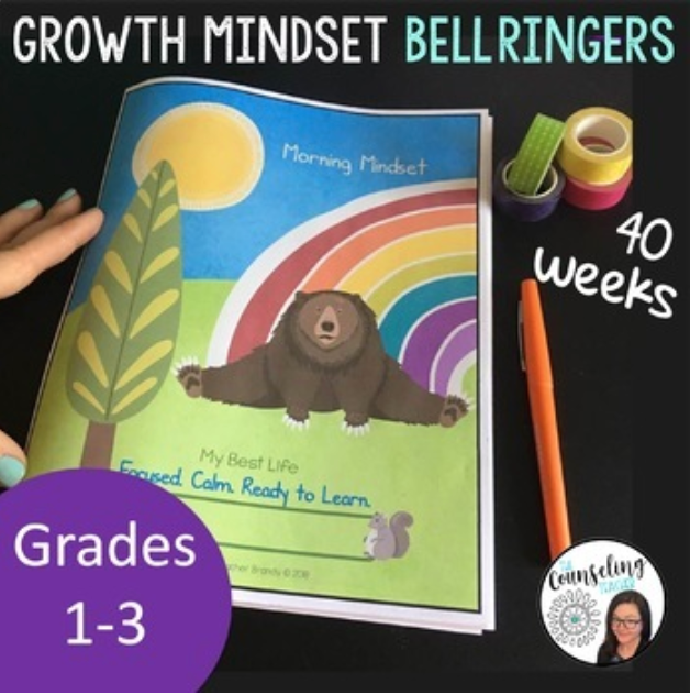 40 week Growth Mindset & Mindfulness Journal Grades 1-3 (digital file ...
