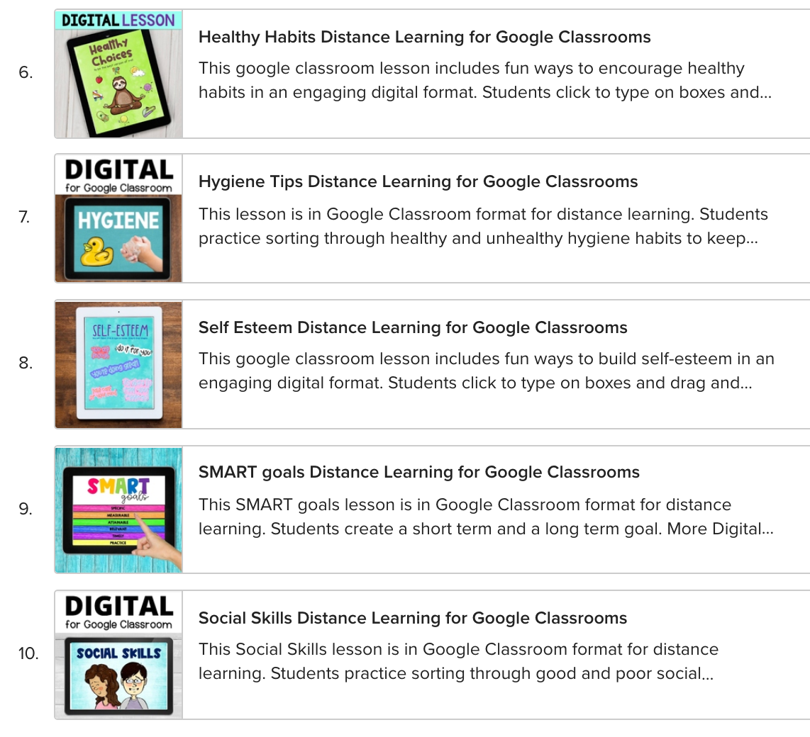 Digital Social Emotional Lessons Bundle | Grades 2-7 – The Counseling ...