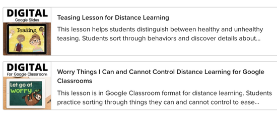 Digital Social Emotional Lessons Bundle | Grades 2-7 – The Counseling ...