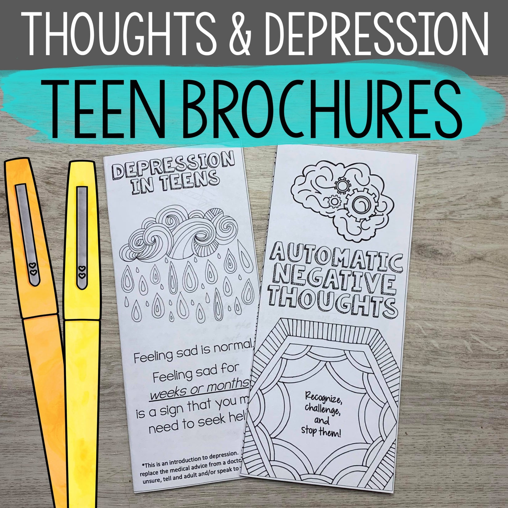 Social Emotional Support Brochures For Teen Students – The Counseling ...
